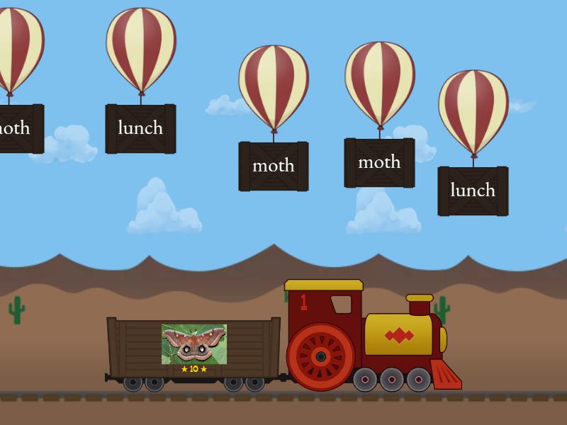 Consonant Digraph Match Up - Balloon pop