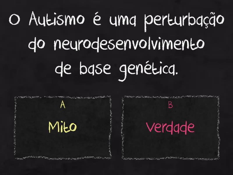 Mitos e Verdades sobre o Autismo - Quiz