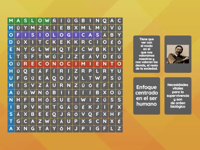 MODELO HUMANISTA - Wordsearch