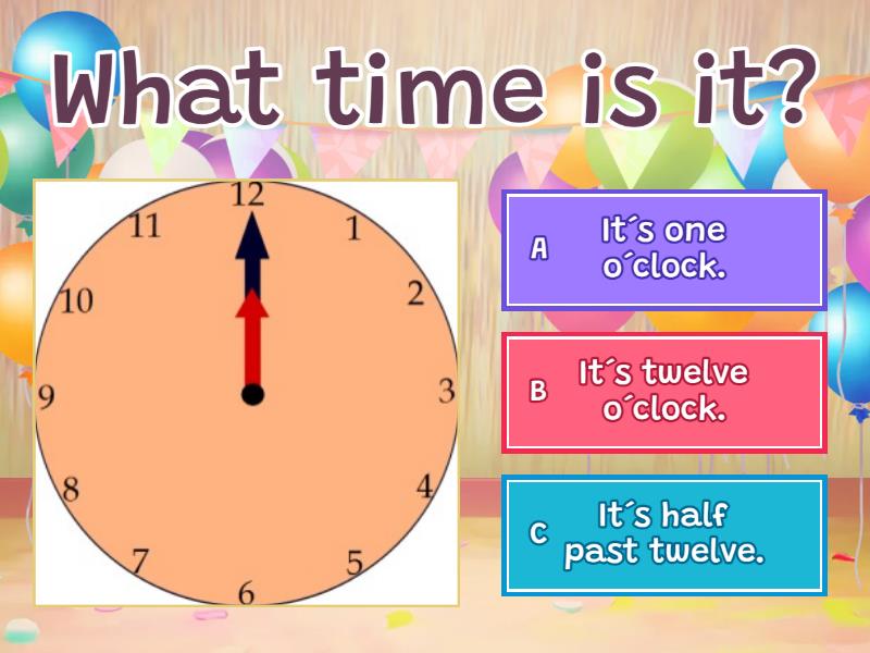What time is it? - Quiz