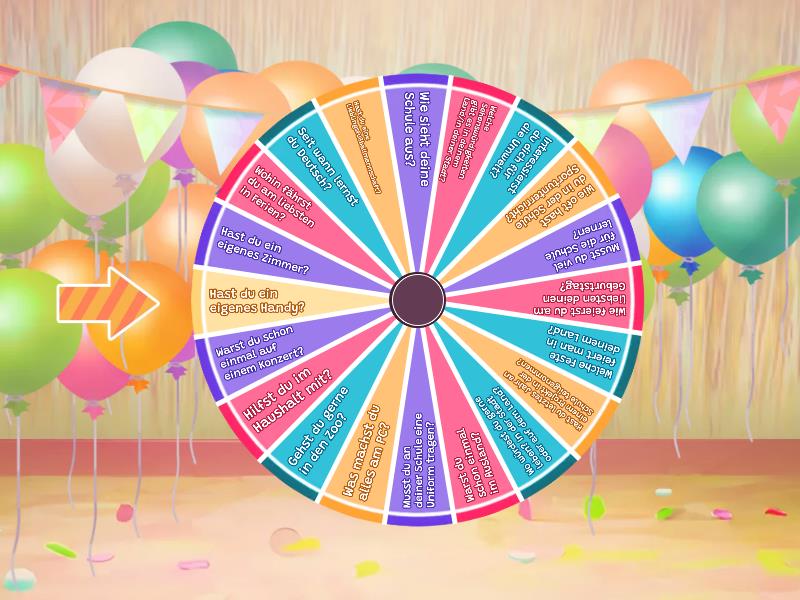 Fragen A2/B1 - Random wheel
