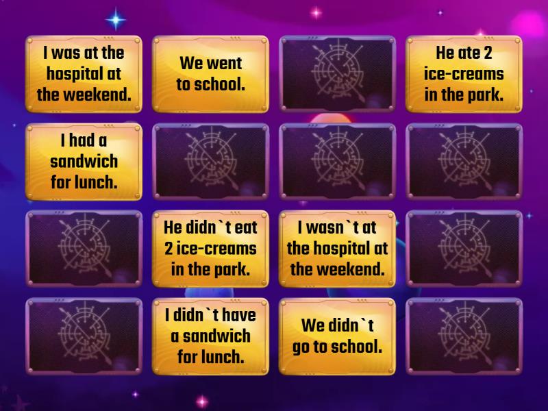 Past Simple - Matching pairs