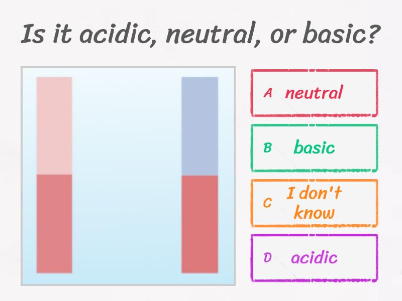 Acidic and Basic - Quiz