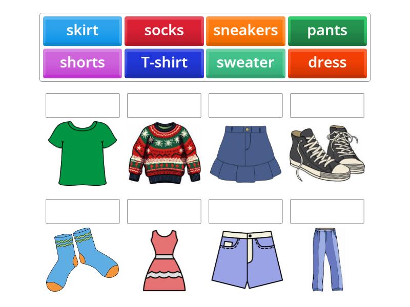 Unit 3 _ Clothes - Match up