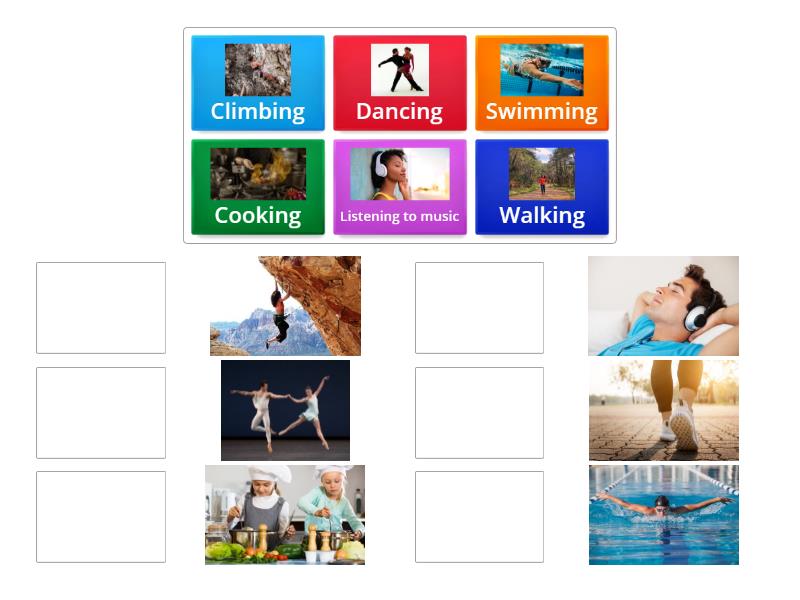 Hobbies Game - Match up