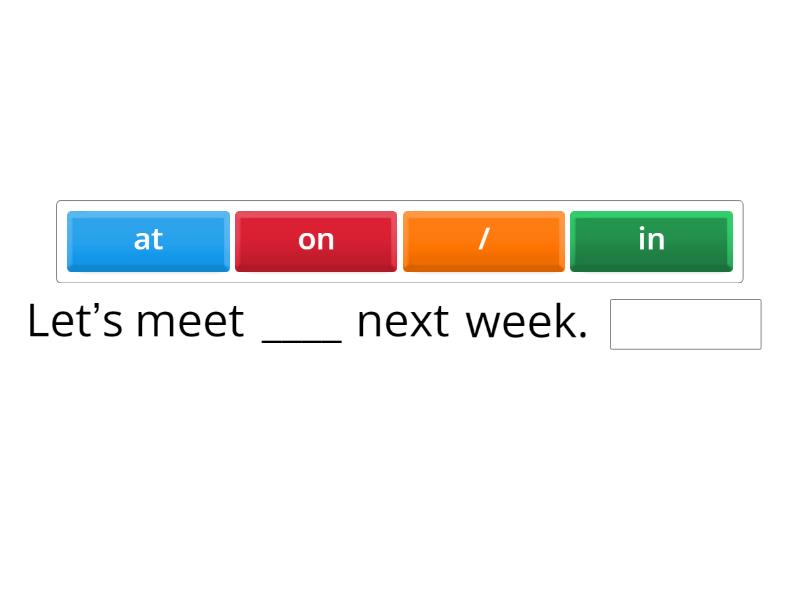 Whats in your calendar? - Complete the sentence