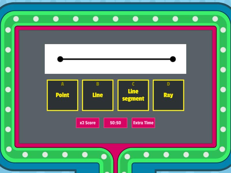 Point, Lines, Line Segment, and Ray - Concurso de preguntas