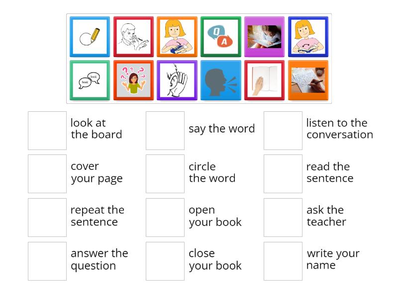 Get Started - Unit 1 - Vocab - Match up