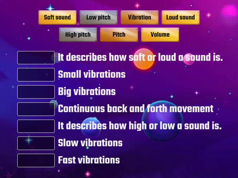 Pitch and volume - Match up