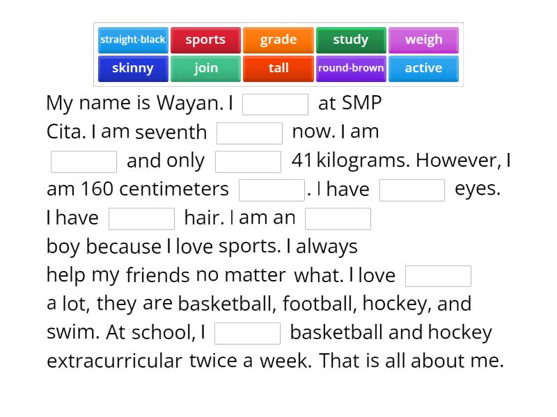 Identifying grammar features 2 - Complete the sentence