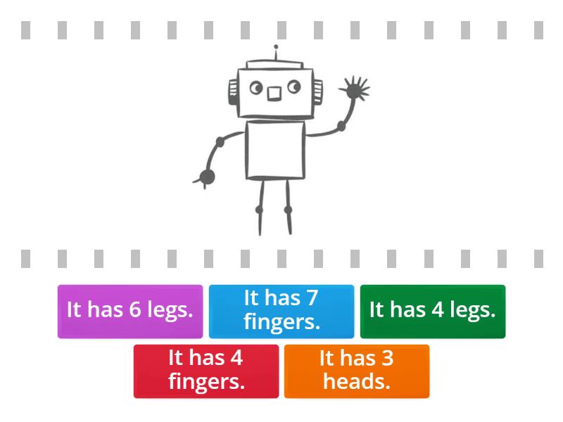 Robot body part match - Find the match