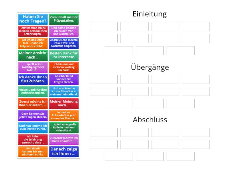Präsentation B1 - Group sort