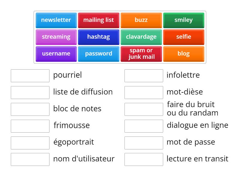 Deuxième partie de l'exercice de compréhension orale et exercice f à la ...