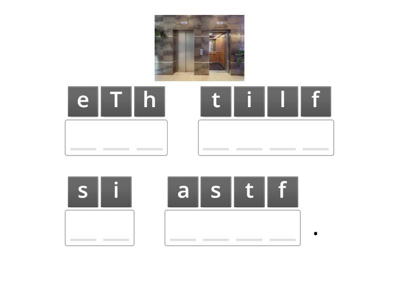 Unit 4 Spelling 2 - Anagram