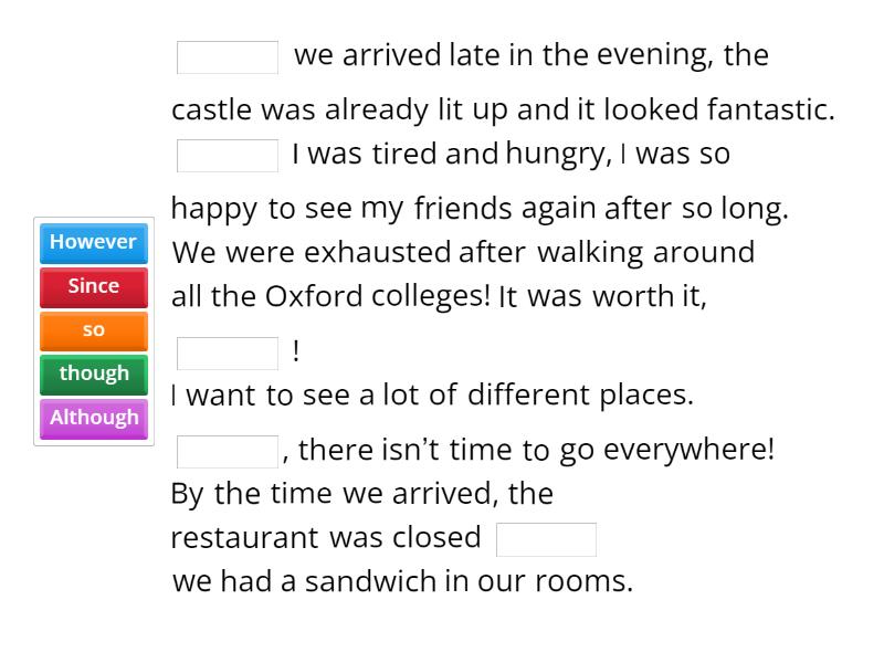 linkers - Missing word