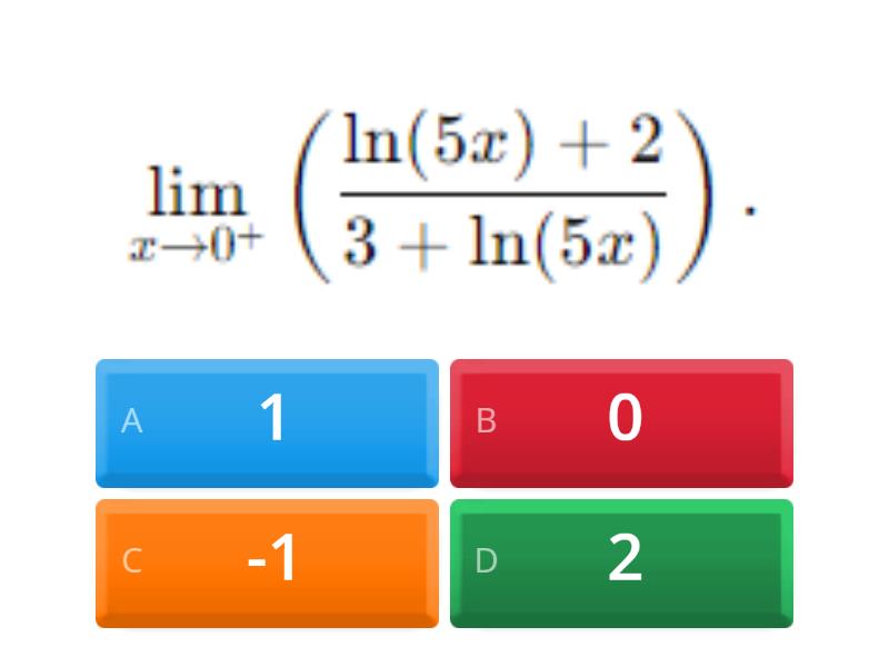 ejercicio limite - Cuestionario