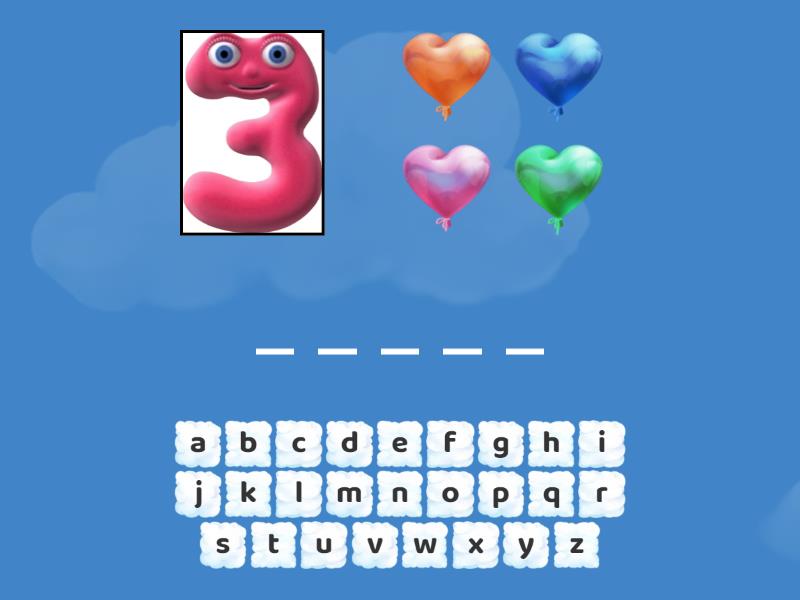 Numbers 1-10 - Hangman