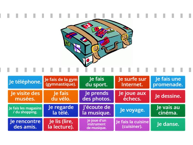 Les loisirs A1/A2 - Find the match