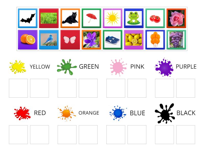 COLOURS - Group sort