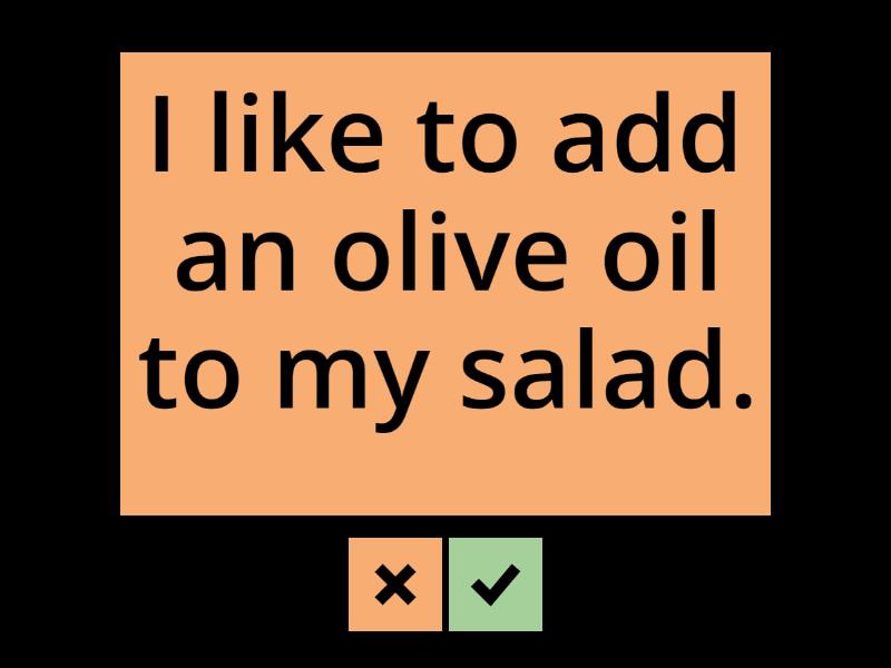 Identifying Errors - Flash cards