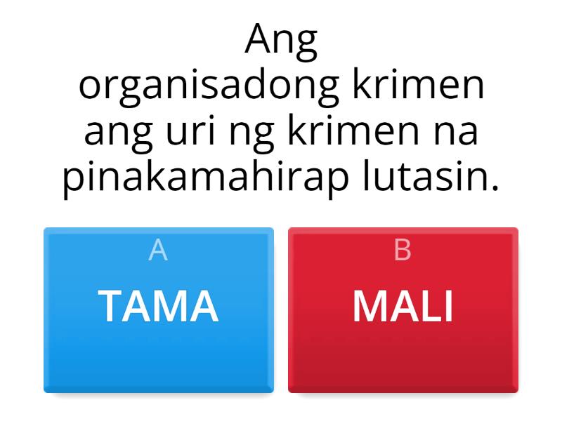 TAMA o MALI - Quiz