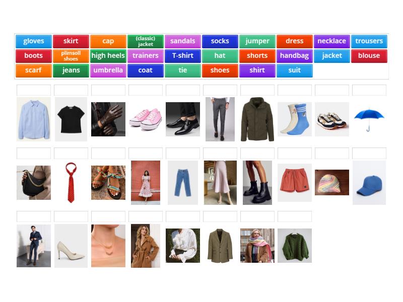 Clothes (Spotlight 5) - Match up