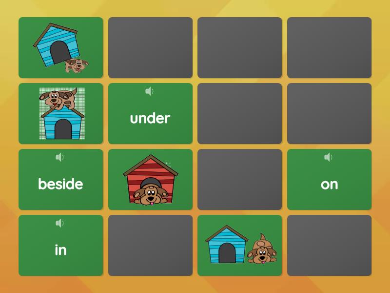 matching preposition - Matching pairs