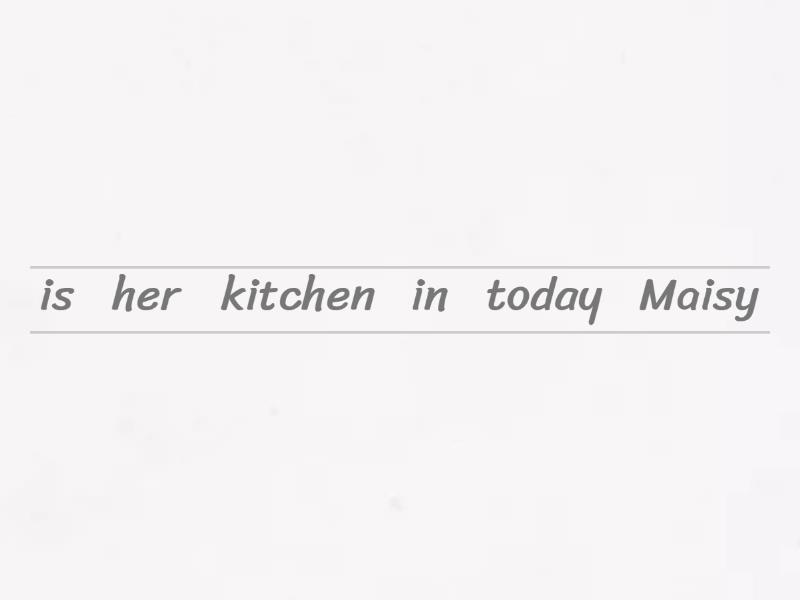 Maisy Makes Gingerbread - Unjumble