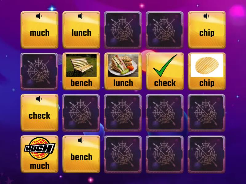 ch / ch – spelling rule - (UFLI Lesson 48) - Matching pairs