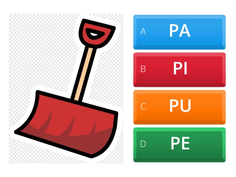 Letra P (sonido inicial) - Quiz