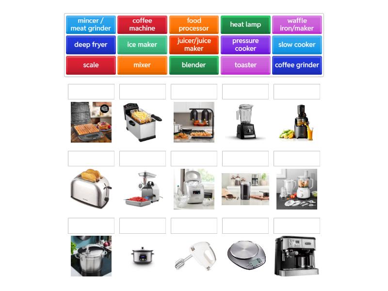 Kitchen appliances - Match up