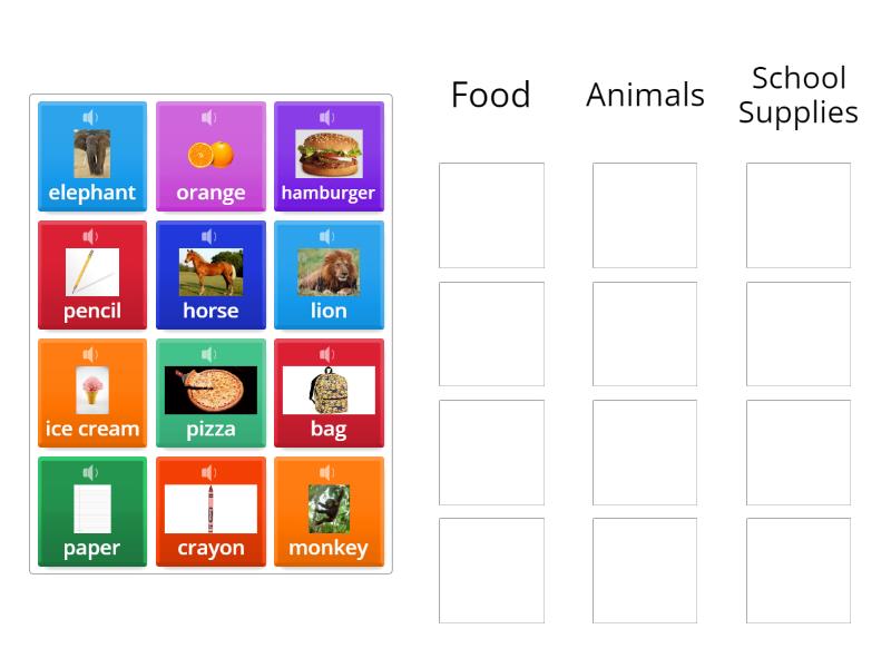 Sort And Classify Familiar Words Group Sort 8477