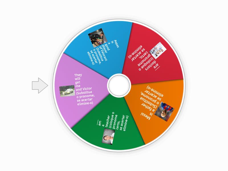 Choose the correct pronoun - Spin the wheel