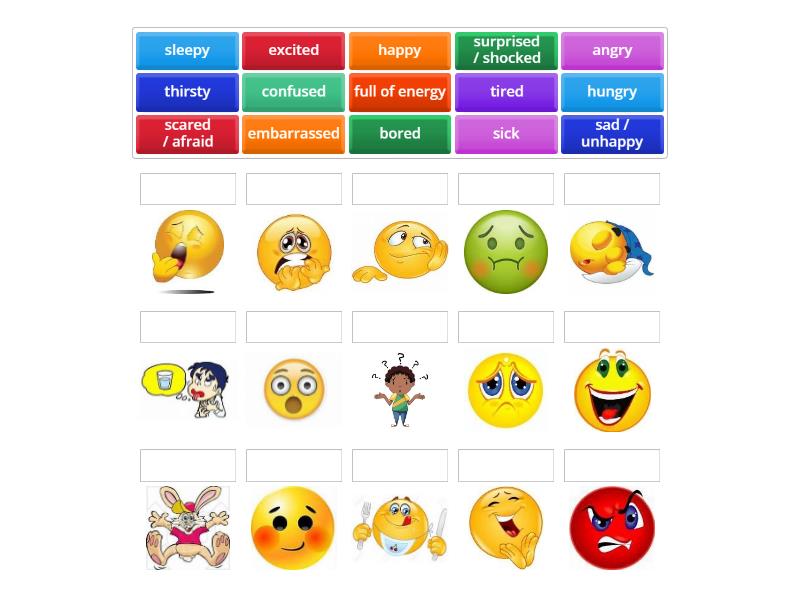 Feelings and Emotions - Match up