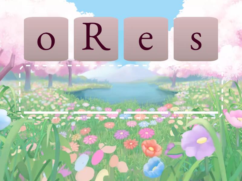 FLOWERS NAMES - Anagram