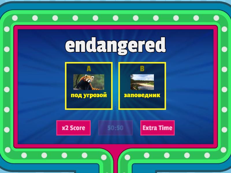 CLIL - Endangered Animals: Gameshow - Gameshow quiz