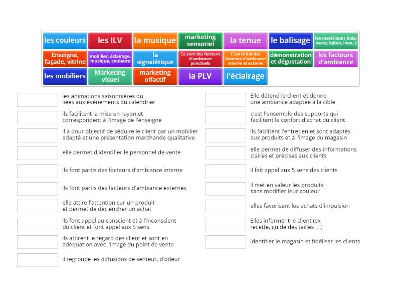LES FACTEURS D'AMBIANCE - Match up