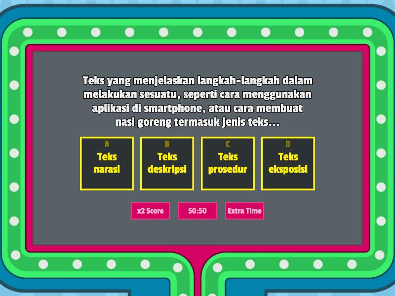 Kuis Teks Prosedur - Gameshow quiz