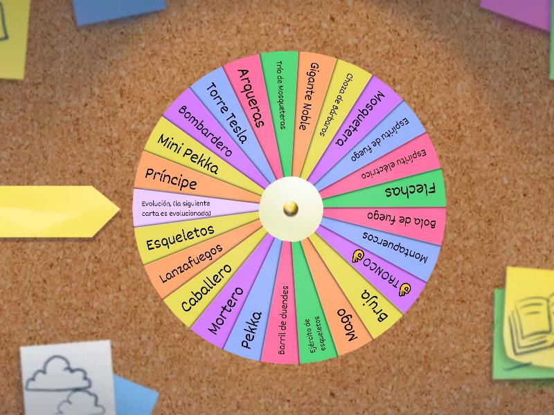 Elige tu mazo de Clash Royale - Random wheel