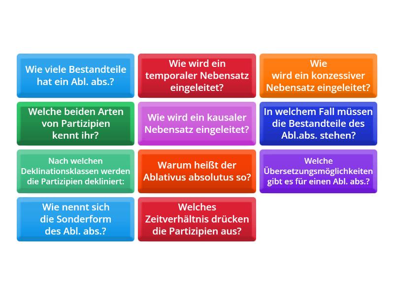 Der Ablativus Absolutus - Flip tiles