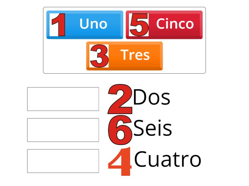 Une los numeros armando la secuencia - Match up