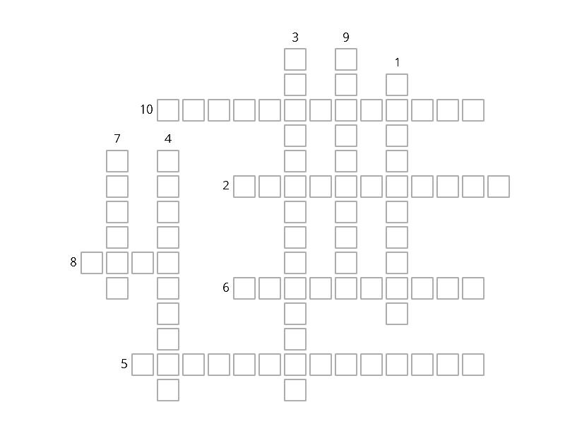 B3 L2 HOUSEHOLD CHORES - Crossword