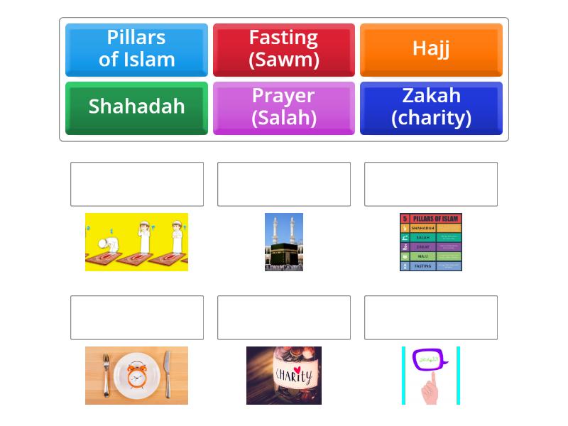 Pillars of Islam (year 3) - Match up
