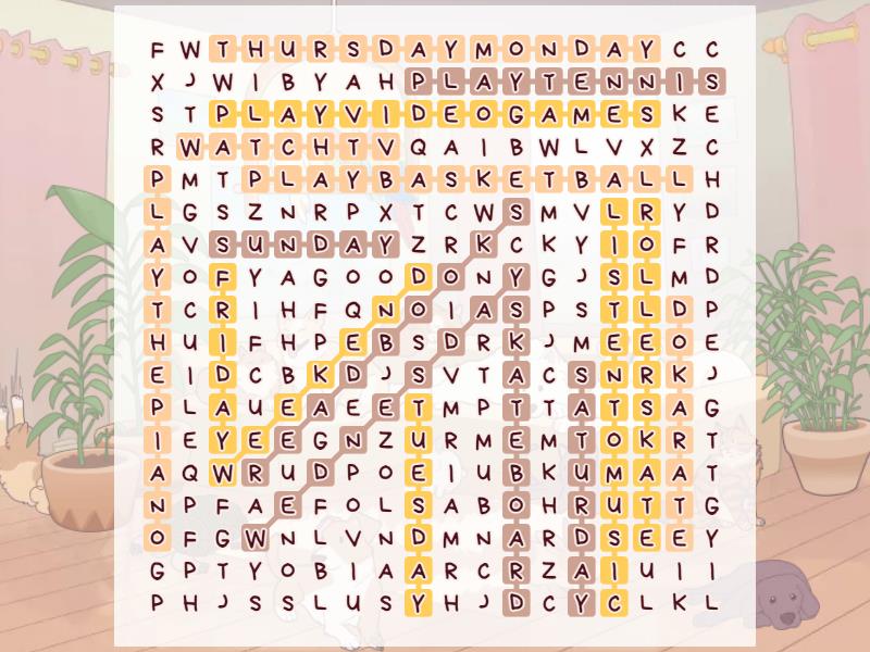 PEARSON. Level 2. Unit 3. Vocabulary Activities - Wordsearch