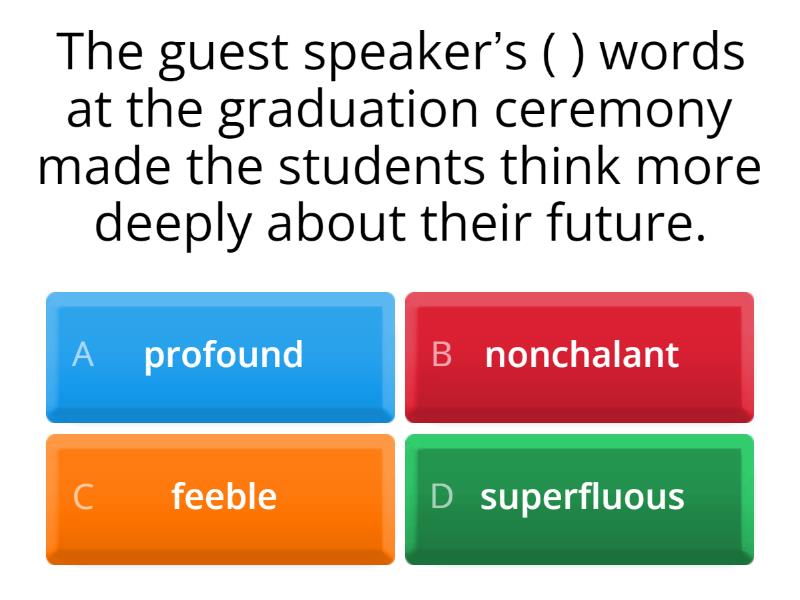Eiken 1 - Quiz