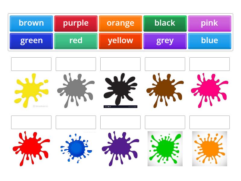 learning colors - Match up