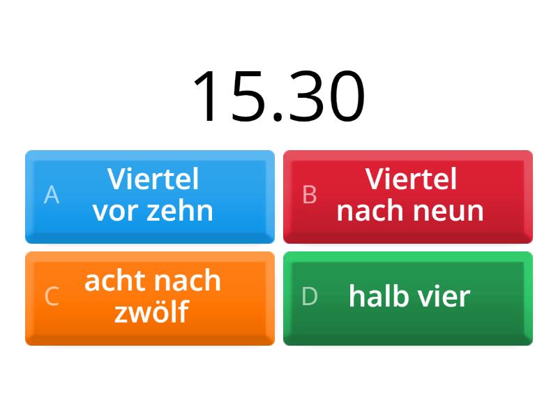 Uhrzeit - Quiz