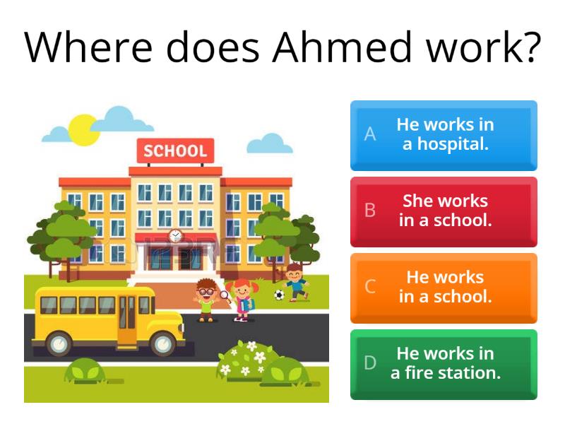 Where does S/he work? - Quiz