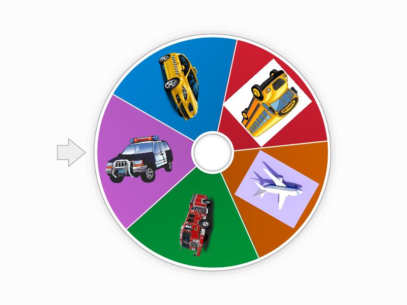 Vehicles - Spin the wheel