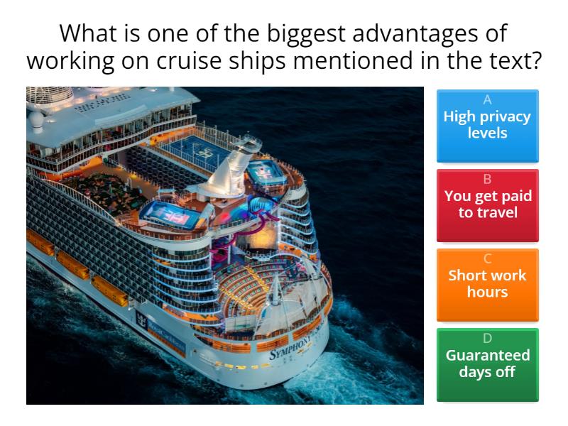 Working on Cruise Ships - Reading - Quiz